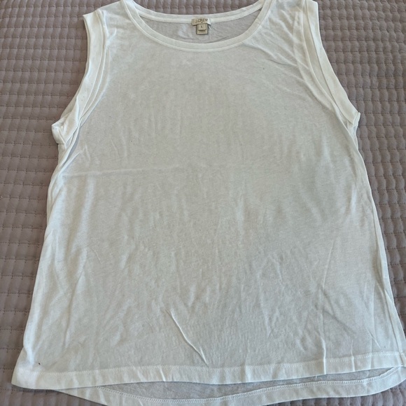 J. Crew | Tops | J Crew Classic White Tank Top | Poshmark